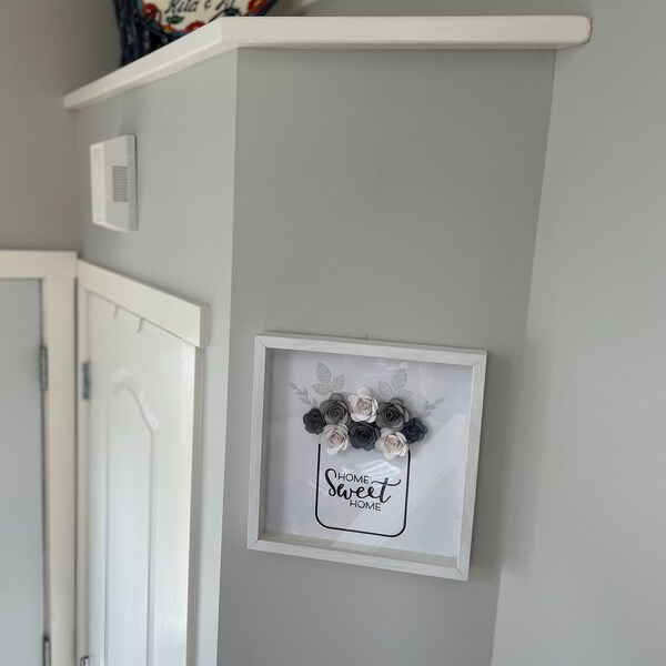 Ombre Floral Memorial Photo Shadow Box | Personalize Rose Box | Gift ...