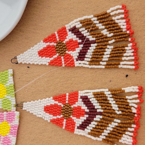 Seed Bead Patterns Beading Patterns Beaded Fringe Earrings Summer ...