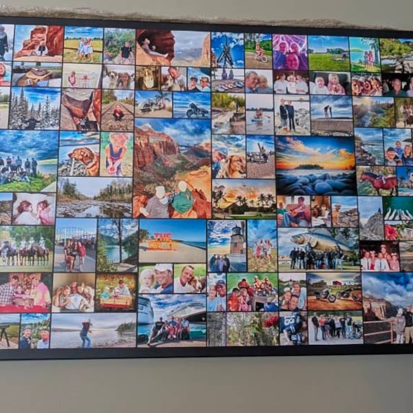 Photo Collage Digital File for Printing - X50 Pics - Custom Designed ...