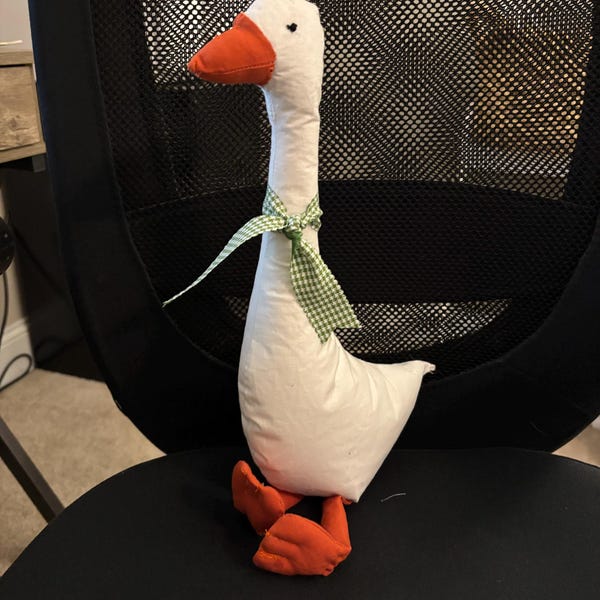 Goose Sewing Pattern, Goose Soft Toy Pattern, Stuffed Animal, Plush ...