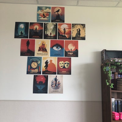 Book Genre Posters Set of 10, Classroom Decor, Library Decor, Book ...