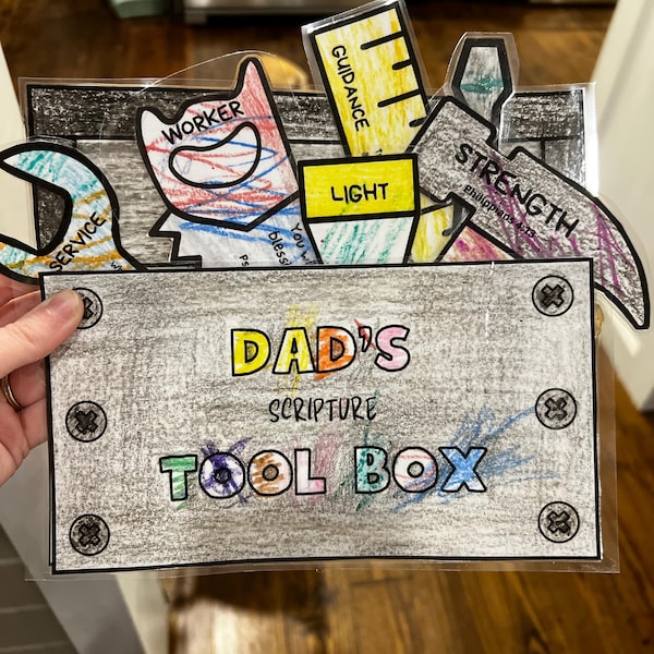 Fathers Day Craft for Kids Handprint Bible Verse Art, DIY Preschool ...
