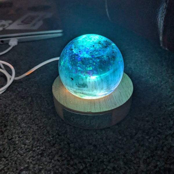 Reflections Effect Waterblue Sphere Cremation Urn, Memorial Ashes ...