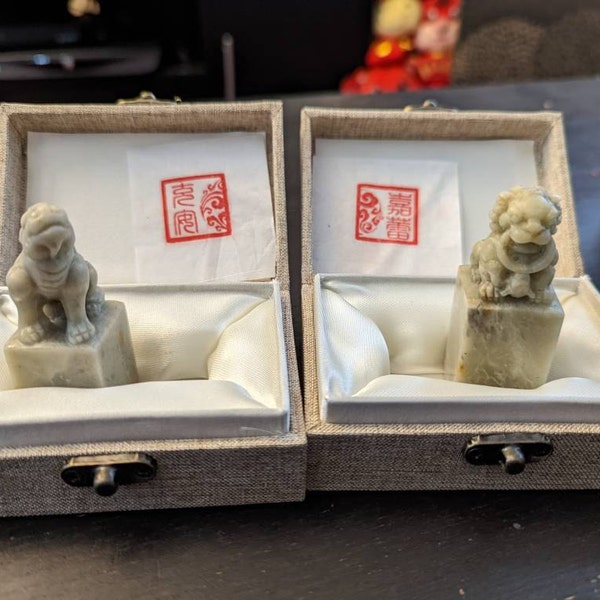 Stone Lion Chinese Seal, Personal Name Stamp, Custom Chinese Chop Free ...