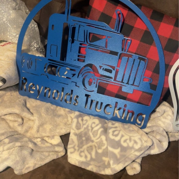 PETERBILT Metal Sign, Trucking Logo Company, Mancave Garage Decor ...