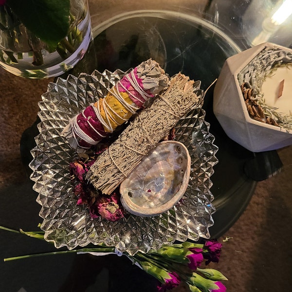 COPAL & WHITE SAGE Smudge Stick | Sage Bundle | Ceremony, Meditation ...