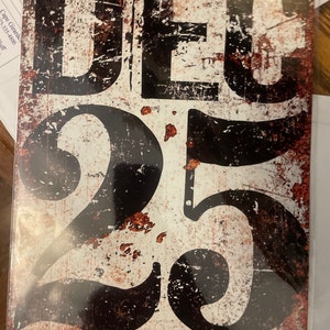 DEC 25 Christmas Decor December 25TH Date Sign Decoration Modern ...