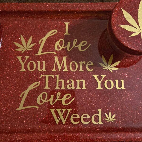 Rolling Tray, Weed Tray, Marijuana Rolling Tray, Glitter Tray Set, Weed ...
