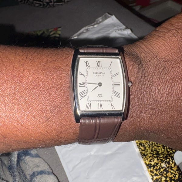 Vintage Seiko Slim Quartz Gentlemen's Wrist Watch - FREE SHIPPING - Etsy