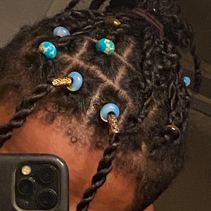 2 Hematite Large Hole Loc Beads 6mm Bead Hole - Etsy