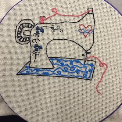 Hand Embroidery Pattern // Singer Featherweight - Etsy