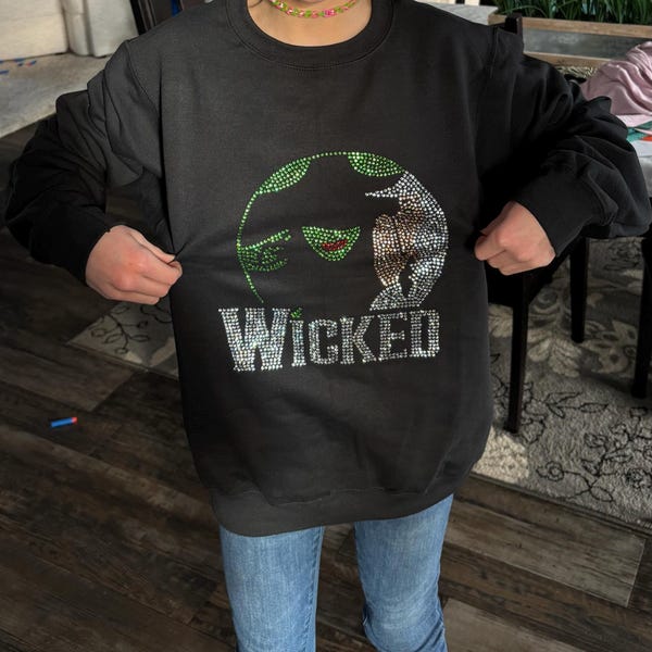 Wicked Broadway Musical Bling Luxury Rhinestone Shirt Custom Made ...