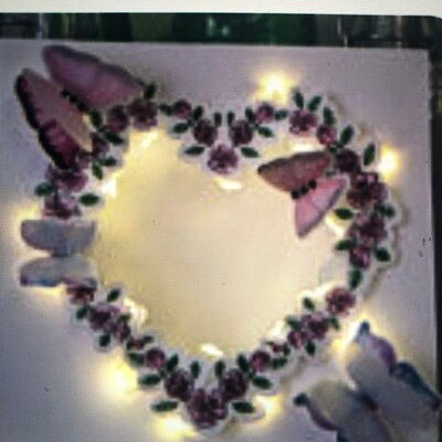 Light up Heart Greeting Card, Lit up Valentine's Day Card, 3D Heart ...