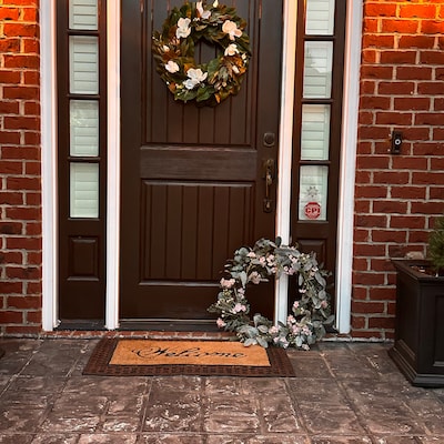 Magnolia Wreath for Front Door With Realistic White Magnolia Blooms ...
