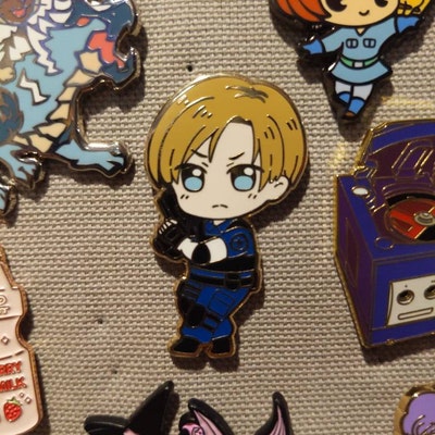RE Leon Kennedy Hard Enamel Pin - Etsy