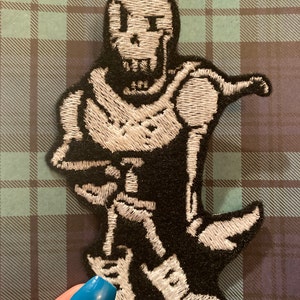 Undertale Papyrus Inspired 4 Skeleton Iron-on Patch - Etsy