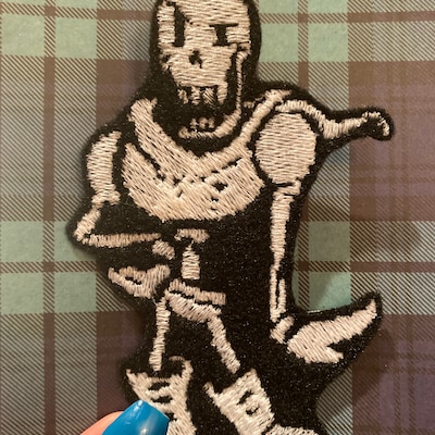 Undertale Papyrus Inspired 4 Skeleton Iron-on Patch - Etsy