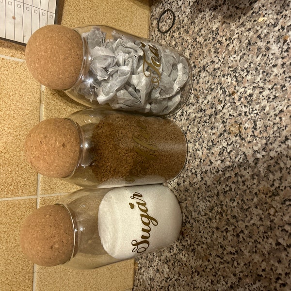 Tea Coffee Sugar Canisters Tea Coffee Sugar Storage Jars Glass Jars ...