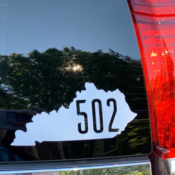 Kentucky State Decal / Area Code Decal / Louisville 502 / Ashland 606 ...