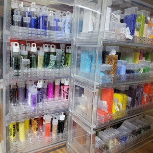 Bead Storage Solutions: Bead Pavilion Shelf for Round Tube-vials ...