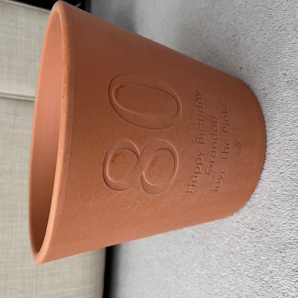 Personalised Birthday Flower Pot - Etsy UK