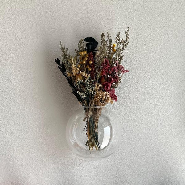 Mini Dried Flower Bouquet,natural Flower Bouquet,boho Wedding Flower ...