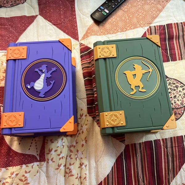 Lorcana Spell Book Deck Box W/accessory & Token Dice Inserts, Damage ...