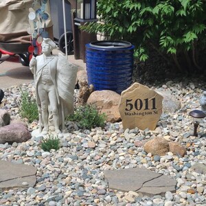 House Address Rock Standard Engraved Stone Custom Stone Personalized ...