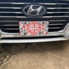 Pink Flower Monogram License Plate Personalized Car Tag - Etsy