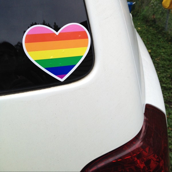 Gay Pride Rainbow Sticker | Pride, Lgbtq &equal Rights Sticker - Etsy