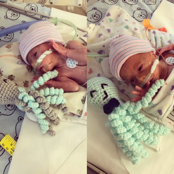 Crochet Octopus | NICU Octopus, Stuffed Octopus, Preemie Octopus ...