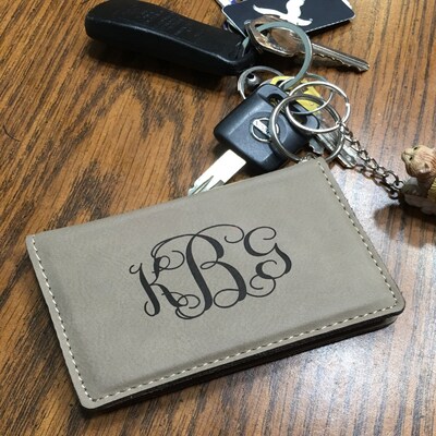 ID Monogram Keychain, Personalized Keychain Sweet Sixteen Present, Key ...