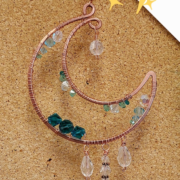 DIY Wire Craft Kit for Beginners, Crescent Moon Sun Catcher Adult ...