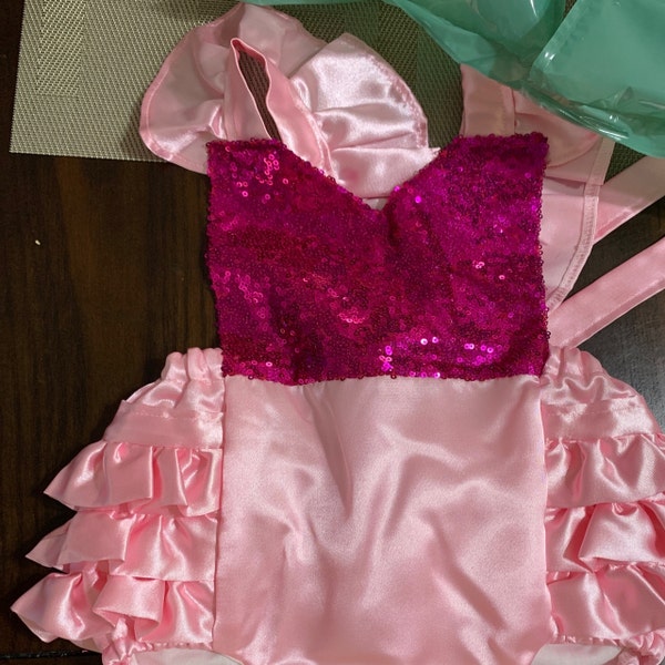 Hot Pink Romper, Ruffle Romper, Baby Romper, Toddler Romper, First ...