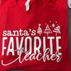 Santa's Favorite Teacher SVG PNG PDF, Merry Teacher Svg, Teacher Svg ...