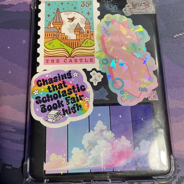 Holographic 8 Piece Pink Aesthetic Sticker Pack, Notebook/journal ...