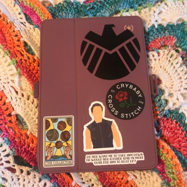 The Collector Tarot Card Vinyl Sticker, Funny Yarn Fiber Sticker ...