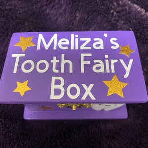 Tooth Fairy Holder, Personalized Tooth Fairy Treasure Box, Tooth Fairy ...