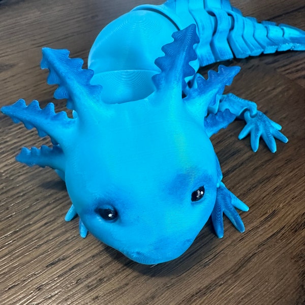 Articulated Axolotl .STL Digital File for 3d Printing, Print-in-place ...