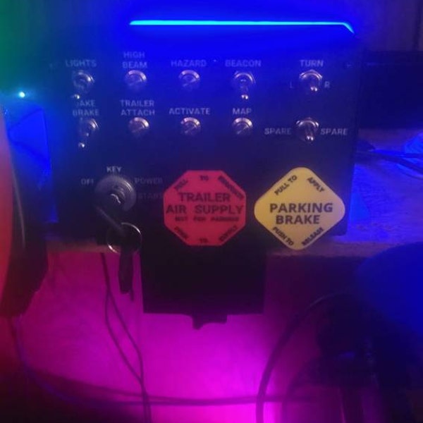 Ats/ets Truck Simulator Pc 32 Function Classic Truck Button Box With ...