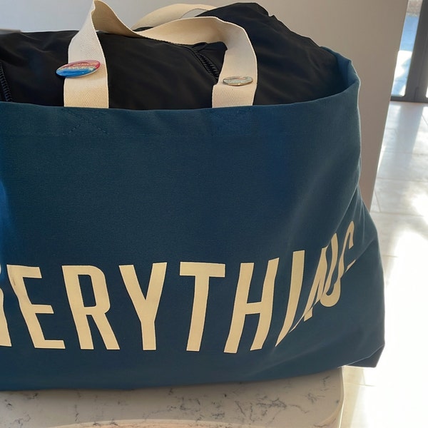 Extra Large Canvas Tote Bag | Everything Really Big Bag | Oversized ...