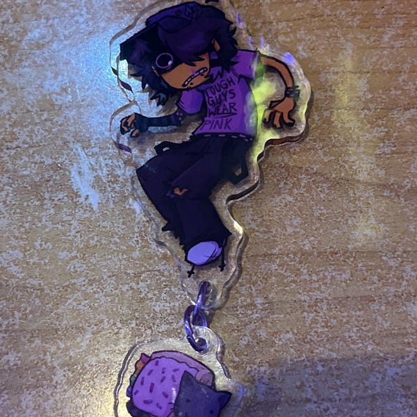 Regretevator Infected Keychain - Etsy