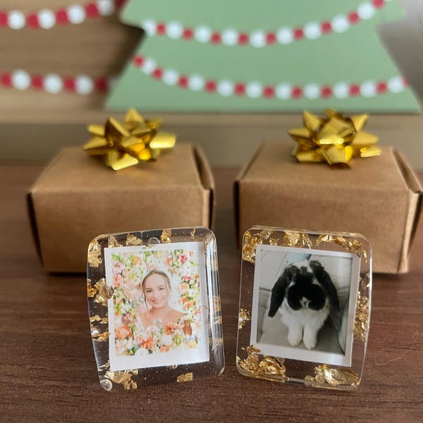 Mini Personalized Resin Photo Car Vent Clip, Anniversary/couples Gift ...