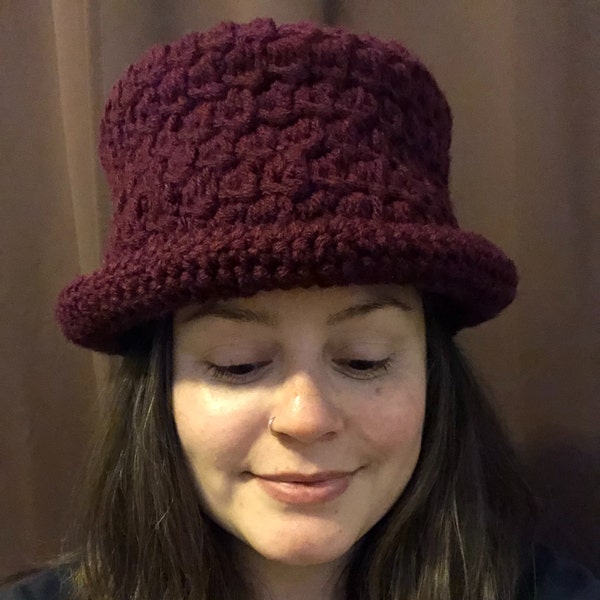 Crochet Hat for Dreads Pattern, Crochet Rasta Top Hat Bucket Hat ...