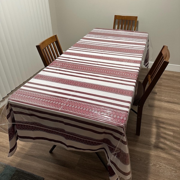 Clear Tablecloth Silicone Waterproof, Custom Tablecloth for Your Table ...