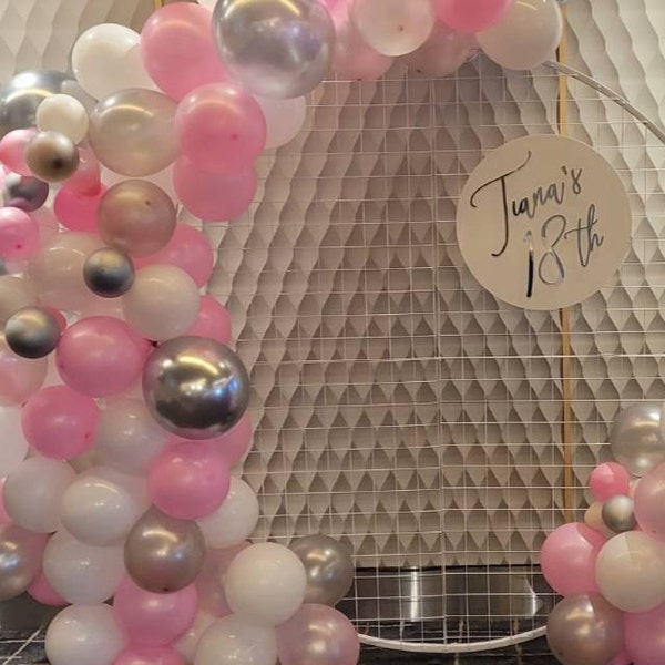 Double Layer Round Acrylic Birthday Sign | 21st | Milestone Sign ...