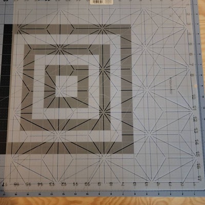 8 Asinoha Flax Leaf Stipple Quilt Stencil PCW302 Approx 18 X 18 Overall ...