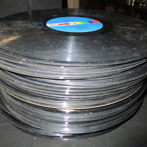 150 Random Vinyl Records - 45s - 7 Inch Arts Crafts Rock and Roll Party ...