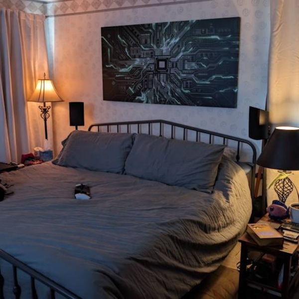 Circuit Layout Wall Art, Huge Canvas Home Decor, Circuit Layout Office ...