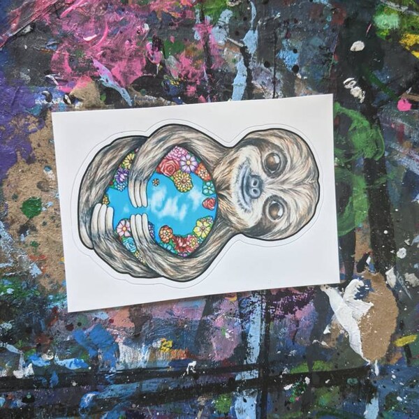 Reading Raccoon Original Colored Pencil Drawing Print Hand Drawn Art ...